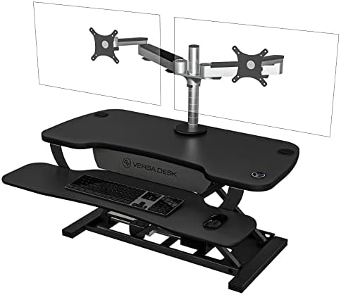 Amazon.com: VERSADESK Electric Standing Desk Converter Bundle, 36" Wide ...