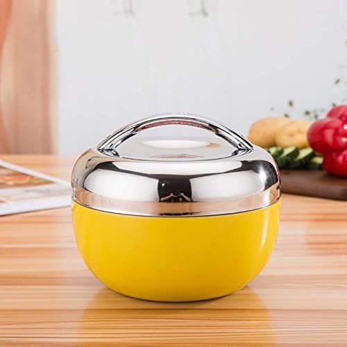 GlobalNiche® Yellow Bento Box, 1000Ml: 304 Stainless Steel Portable ...