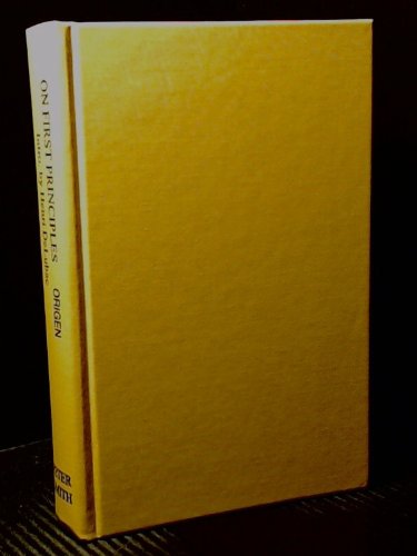 Origen on First Principles: Butterworth, G. W.: Amazon.com: Books