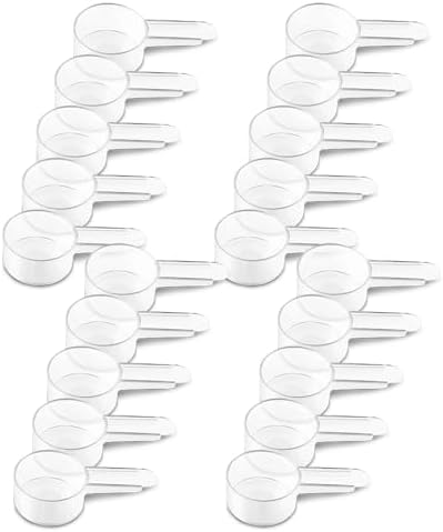 Measuring Spoons, 5g Tablespoon Measuring Spoon Clear Plastic Scoops ...