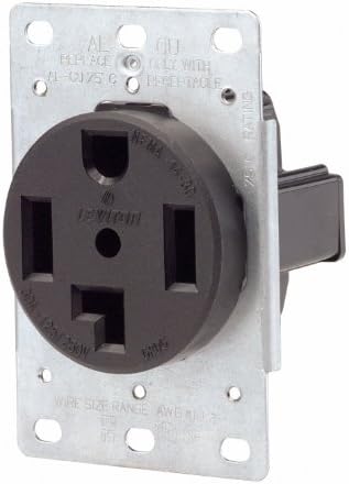 Leviton 55050 50 A, 125/250 V, NEMA 14-50R, 3P, 4W, prise de montage en ...