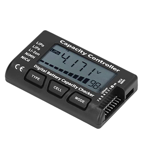 Digital Battery Capacity Checker, Batteries Voltage Tester Clear ...