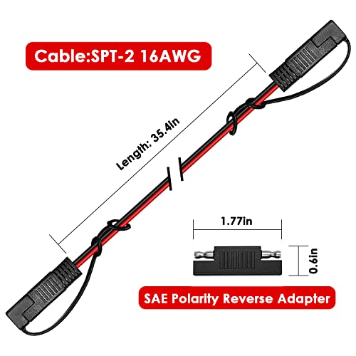 Snapklik.com : JYFT SAE To SAE Extension Cable, Quick Connect ...