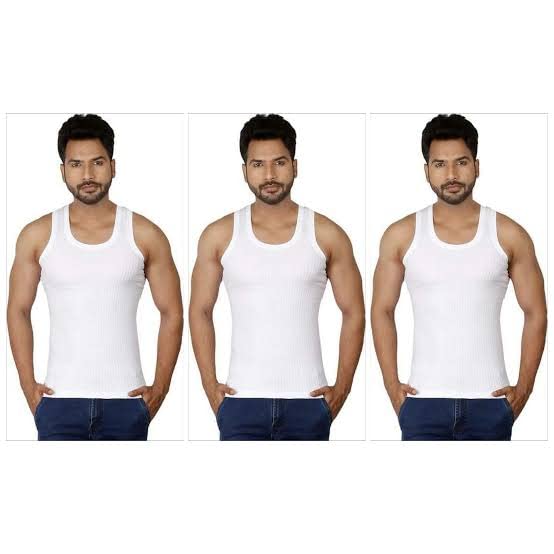 White Baniyan 100% Cotton Pack of 6 (Cotton, 75) : Amazon.in: Home ...