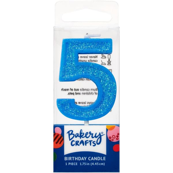 Amazon.com: Cupcake Cake Glitter Numeral Candles - Mini Size 1.75 Inch ...
