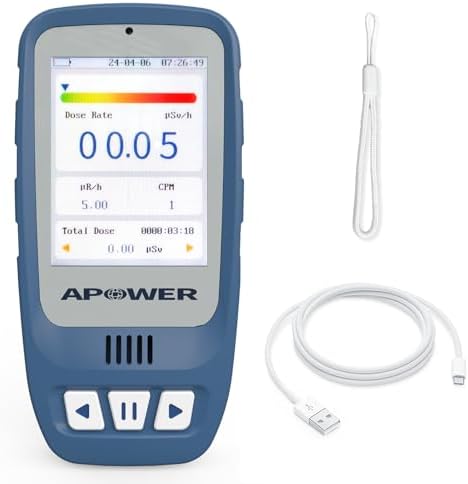 APOWER Geiger Counter Nuclear Radiation Detector, Portable Handheld ...