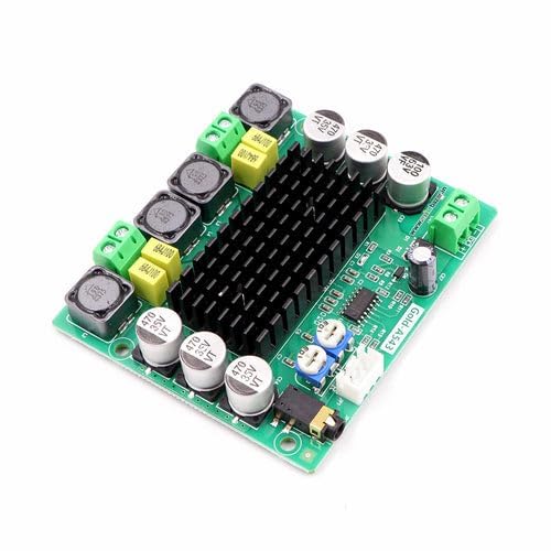 Gold A543 TPA3116D2 120W Stereo Audio Amplifier Board – High-Power Class D Digital Amp Module ...