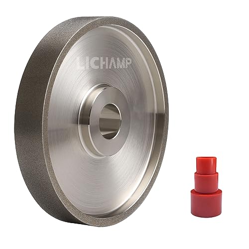 Lichamp 6" CBN Grinding Wheel, 6" x 1" Wide x 1" Arbor, 180 Grit, Steel ...