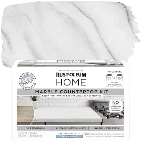 Amazon.com: Rust-Oleum 384964 Home Marble Countertop Coating Kit, 72 fl ...