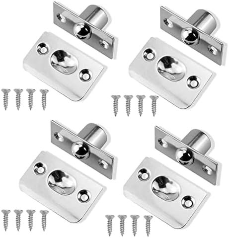 Lanjue 4 Pack Ball Door Catches, Roller Ball Door Catches Spring Ball ...