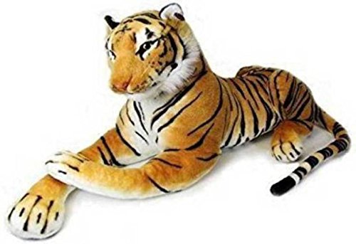 Buy Smartoys Giant Stuffed Tiger Animal Big Tiger Plush Large Brown ...