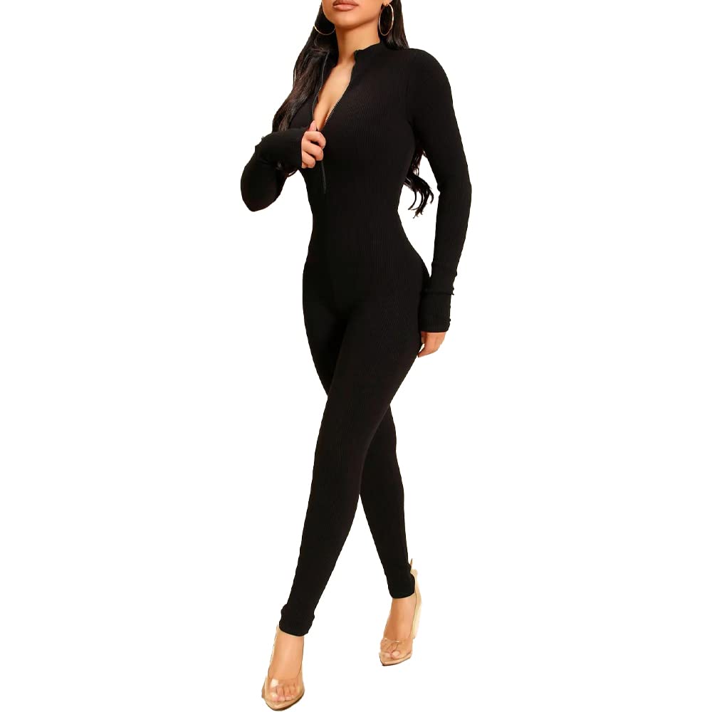 Women Tight Solid color Stretchy Ribbed Tank Jumpsuit Sexy Short Romper ...