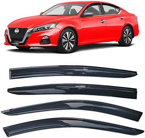 Amazon.com: Tape On Side Window Visors Sun Rain Guards Vent Deflectors ...