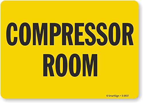 SmartSign"Compressor Room" Sign | 7" x 10" Magnetic : Amazon.in ...