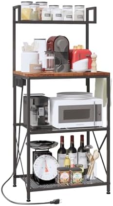 Amazon.com - HOOBRO Kitchen Baker's Rack, Coffee Bar Stand with ...