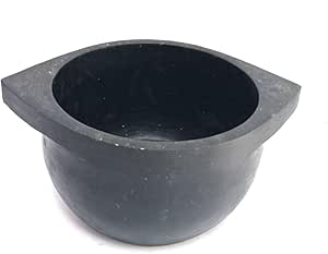 Amazon.com: Pre Seasoned Soapstone Kalchatti,Traditional Cookware ...