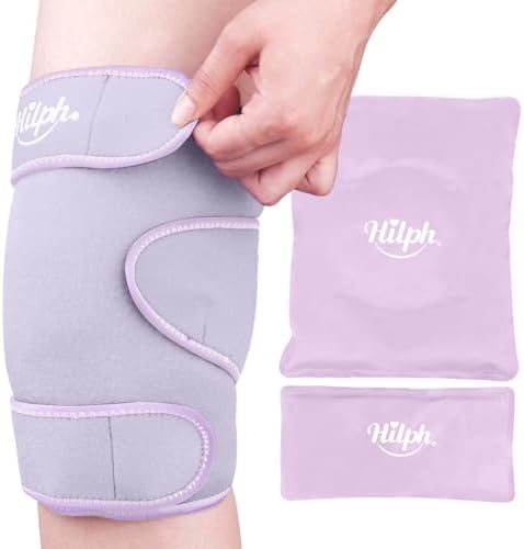 Amazon.com: Hilph Hot & Cold Therapy Knee Ice Wrap with Dual Gel Packs ...