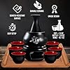 Amazon.com | Japanese Sake Set with Warmer | 11 pc | 6 sake cups only | non electric sake warmer ...
