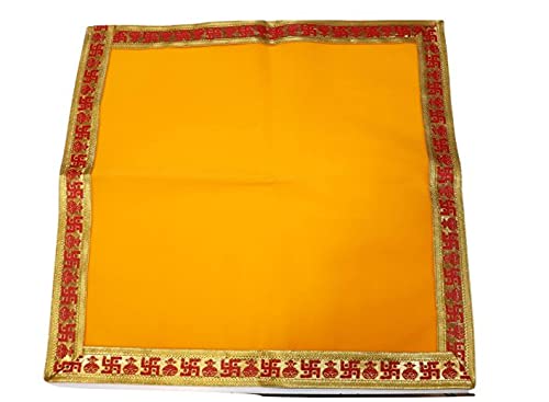 Buy KAM Home Puja Table/Ganpati Baithak Assan/Ganpati Rumal/Puja Cloth ...