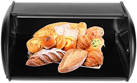 Bread Box for Kitchen Countertop, Stainless Steel Bread Holder, Large ...