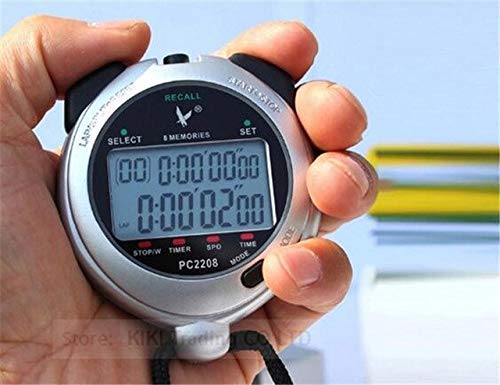 3NH® Pack of 1 Digital Athletics Stopwatch Timer Alarm 3 Rows 100 Laps ...