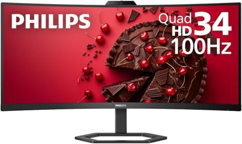 Amazon.com: Philips 34E1C5600HE 34" UltraWide QHD 21:9 Monitor with ...