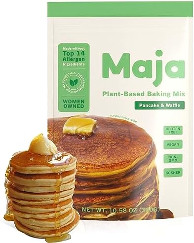 Amazon.com : Maja Plant-Based Pancake Mix - Pack of 2 I Gluten Free ...