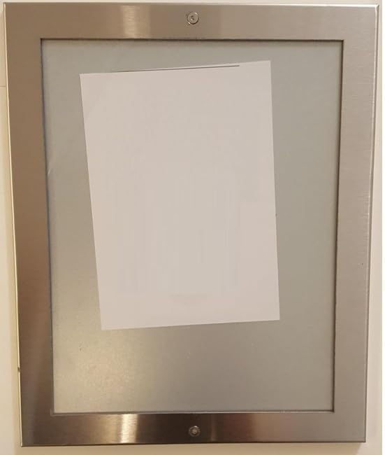 Amazon.com - BUILDINGSIGNS.COM Elevator Permit Frame 5X7 Inch Lockable ...