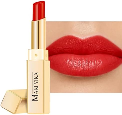 Amazon.com : MAKI YIKA Moisture Red Lipstick for Women Hydrate Tinted ...