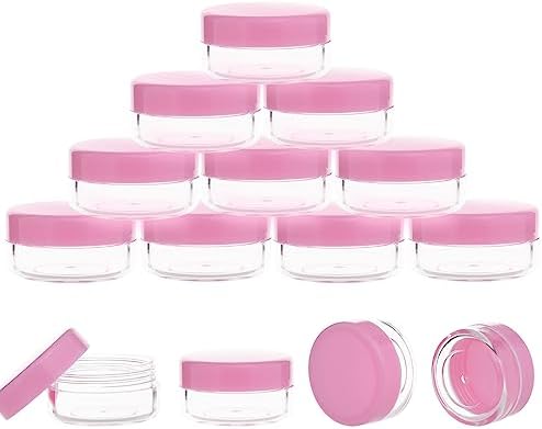 Amazon.com: 10 Gram Sample Jars, 10 Pack, Small Cosmetic Travel ...