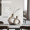 Amazon.com: NOBULA White Ceramic Donut Vases – Modern Home Decor for ...