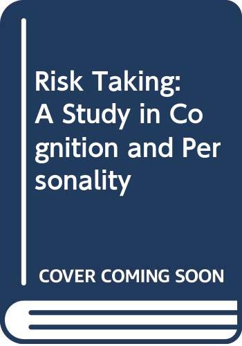 Amazon.com: Risk Taking: A Study in Cognition and Personality ...