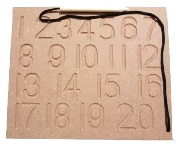 DgCrayons Wooden MDF Writing Practice Tracing Slate Board with Dummy ...