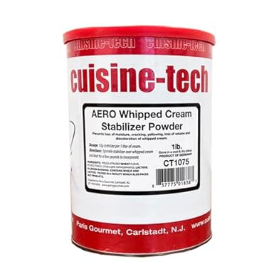 Amazon.com: Cuisine Tech Whipped Cream Stabilizer Powder, Trans Fat ...