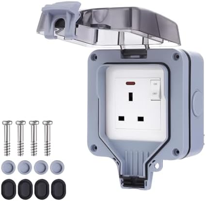 ZOROS Waterproof socket, Wall socket, Outdoor, Indoor, Electrical Power ...