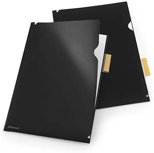 Rexel Optima L Size Folder - Black (Pack of 5) : Amazon.co.uk ...