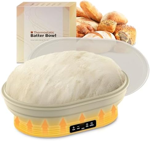 Upgraded Electric Heated Silicone Dough Proofing Box with Reliable ...