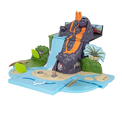 Jazwares Pokémon Carry ‘N’ Go Volcano Playset with 4 Included 2-inch ...