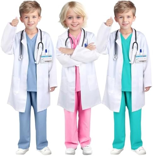 Doctor Costume Children's Doctor Coat Lab Coat Toddler Nurse Scientist ...