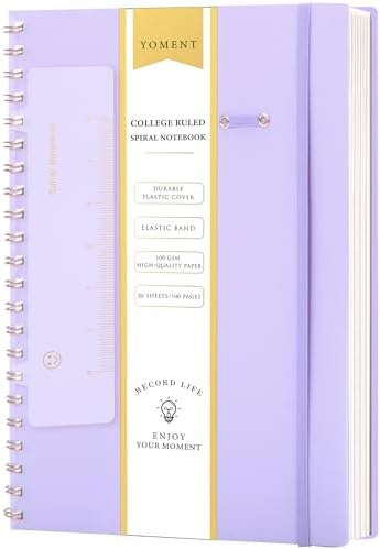 Amazon.com : Yoment Spiral Notebook 8.5 x 11 A4 Large Notebooks for ...