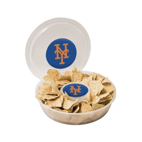 MLB New York Mets Plastic Chip and Dip Container, Clear : Amazon.in ...