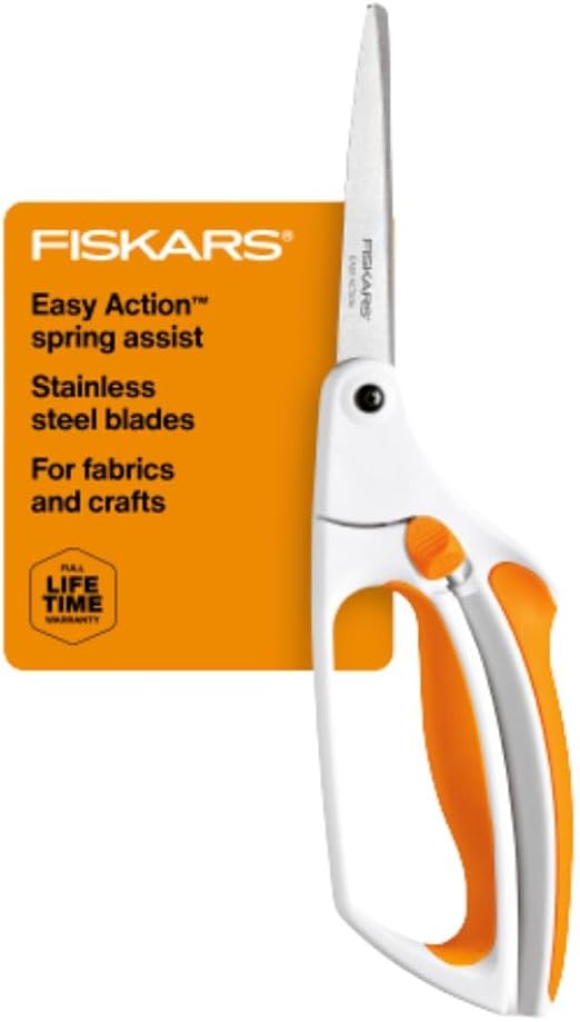 Amazon.com: Fiskars Premier No. 8 Easy Action Scissors - 10" Spring ...