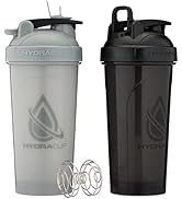 Amazon.com: Hydra Cup ProFlow [2 Pack] 28 oz Shaker Bottles for Protein ...