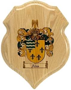Amazon.com: Alva Coat of Arms Plaque / Family Crest Plaque : Home & Kitchen