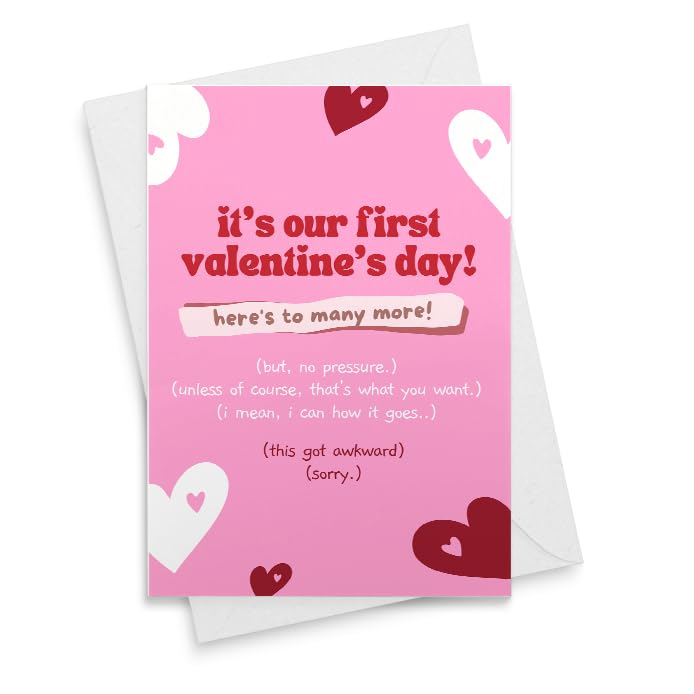 Funny Valentine Card - First Valentine's Day Card, Love Card, New ...