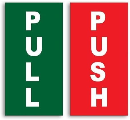 999Store office supplies sunboard push pull sticker signage Pull and ...