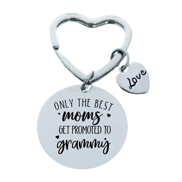 Amazon.com: Grammy Gift, Promoted to Grammy Keychain, Stainless Steel ...