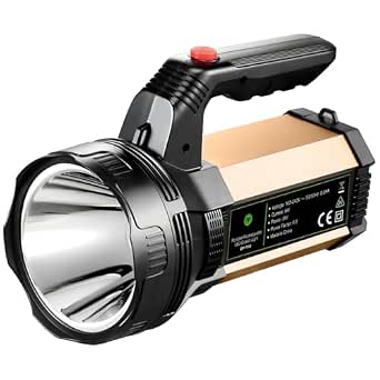 DP-7313 Rechargeable LED Searchlight 8W, 6000mAh Lithium Battery, 3 ...
