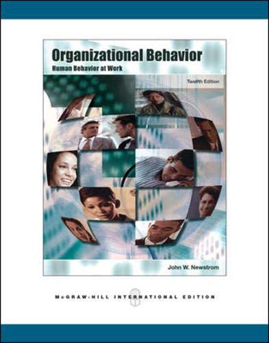 Organizational Behavior: John W. Newstrom: 9780071254304: Amazon.com: Books
