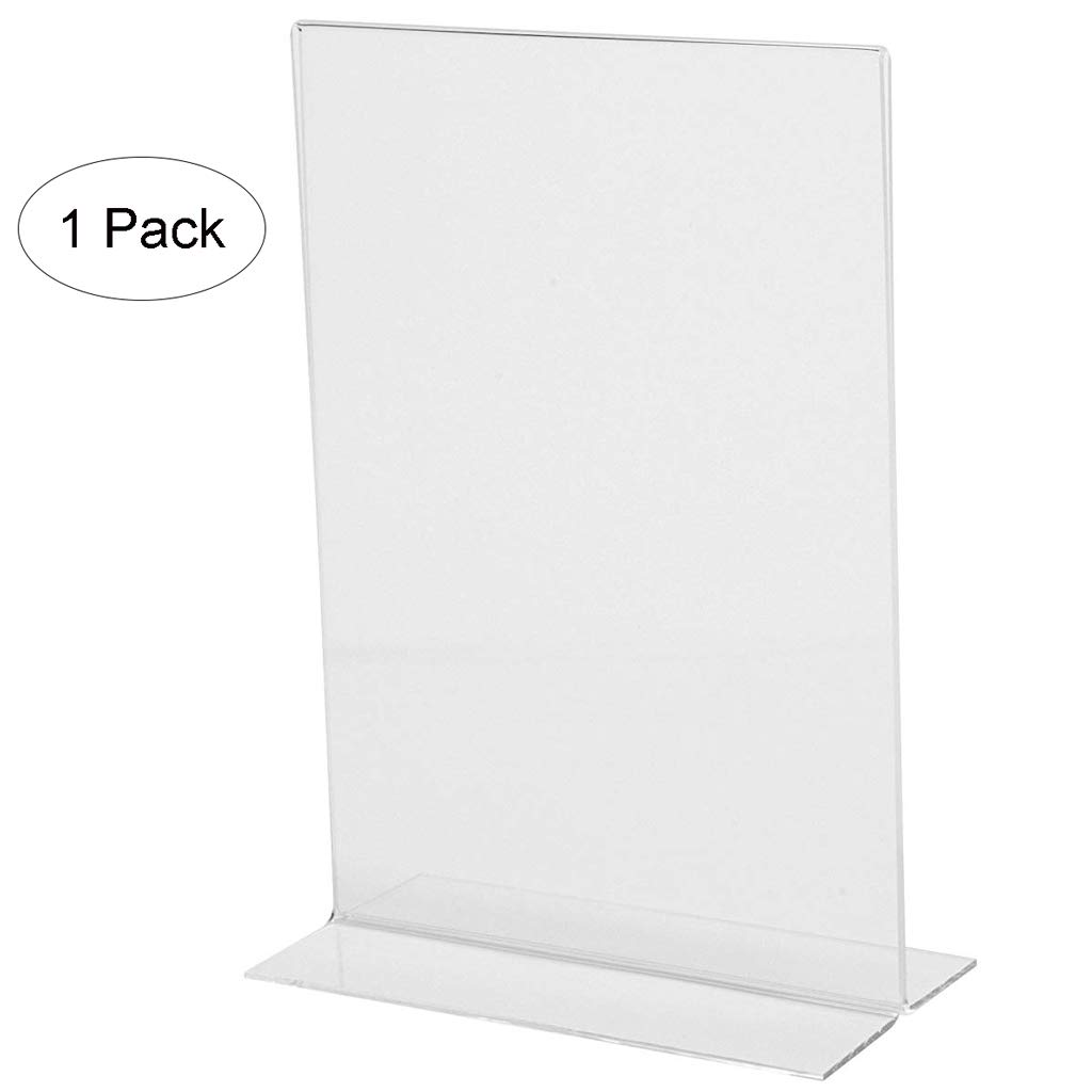 Buy Sign Holder Menu Holder For 200 * 100mm（5,10,15,20,1,3 Pack）Acrylic ...